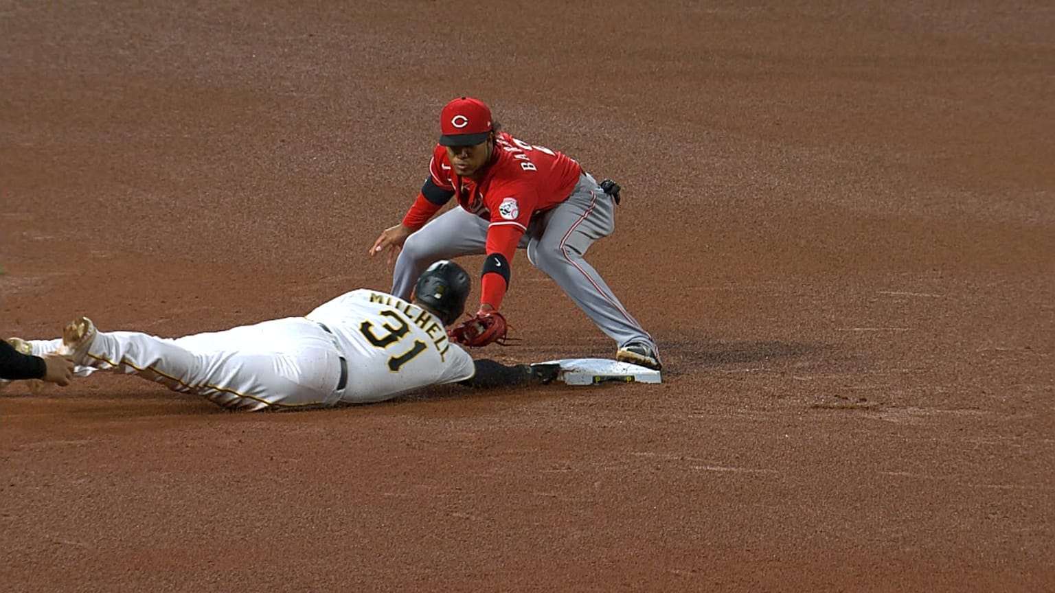 Cal Mitchell safe at second after Pirates' challenge | 09/27/2022 ...