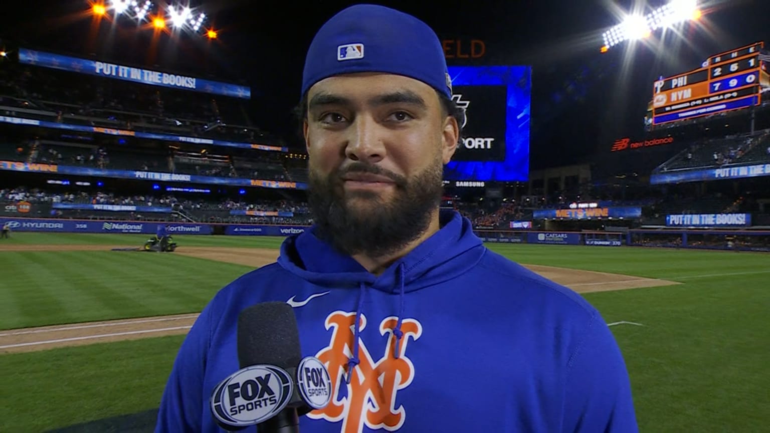 Sean Manaea discusses facing Phillies in win | 10/08/2024 | New York Mets