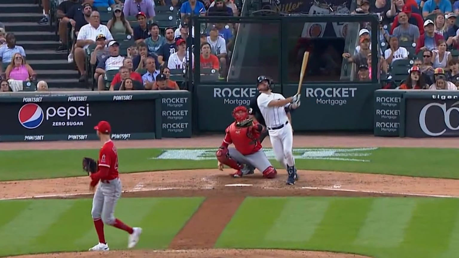 Jake Rogers hits a home run (12) in the 5th inning | 07/25/2023 ...