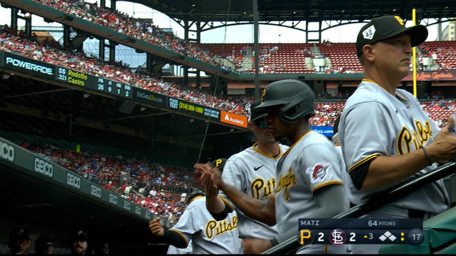 Connor Joe ties game with walk | 04/15/2023 | Pittsburgh Pirates