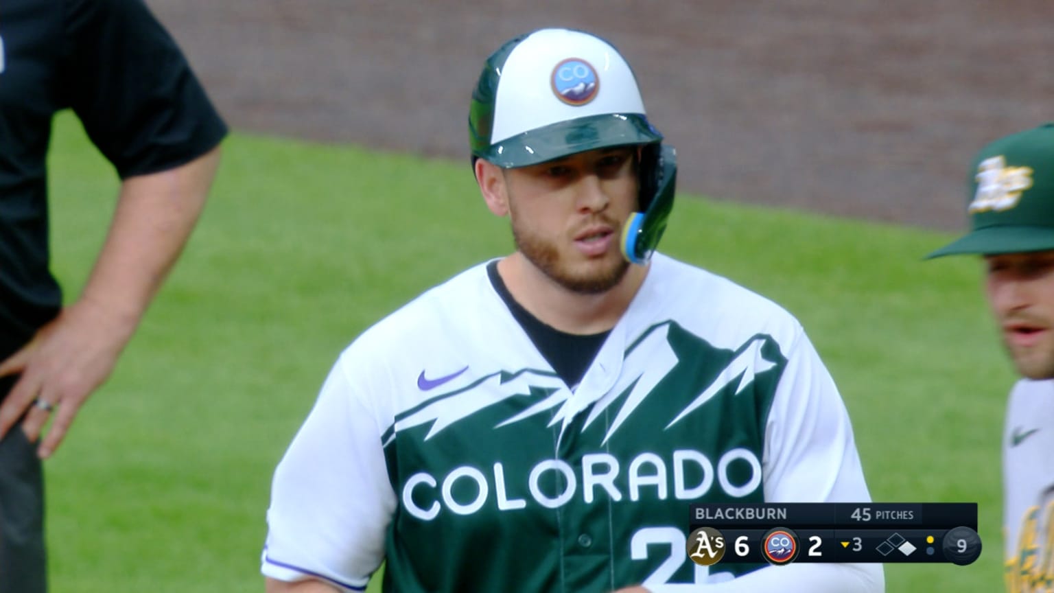 C.J. Cron drops a ground ball to score Ryan McMahon | 07/29/2023 | Los ...