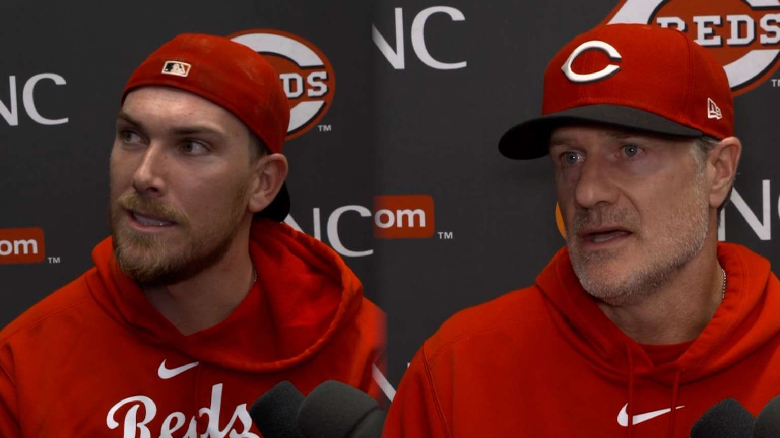 David Bell and Tyler Stephenson on Joey Votto | 08/22/2024 | Cincinnati ...