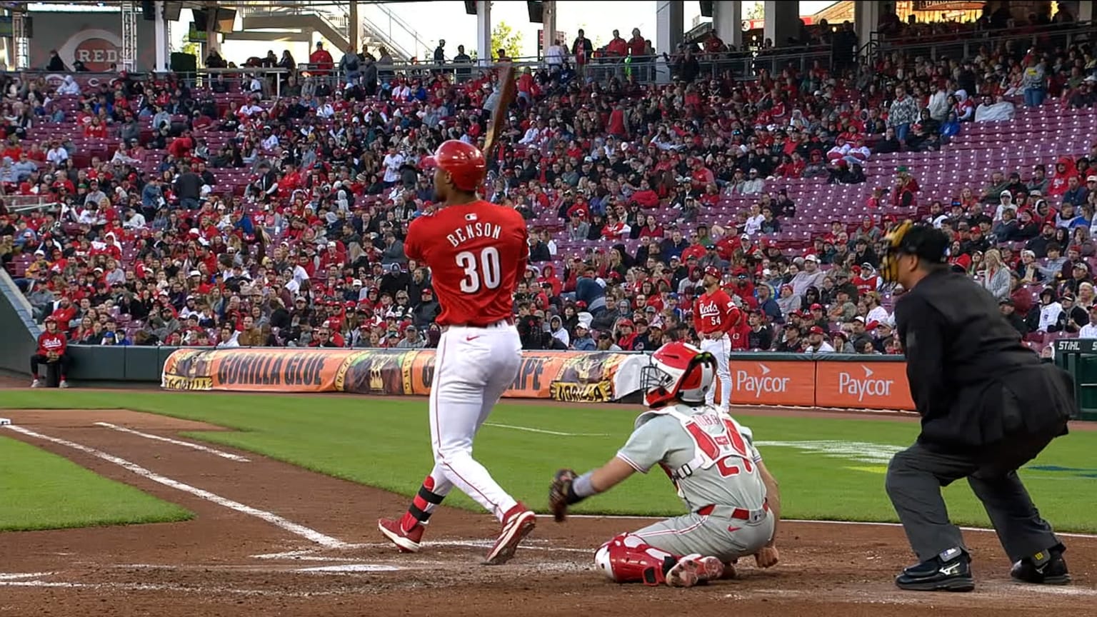 Jonrón solitario de Will Benson | 24/04/2024 | Los Reds de Cincinnati