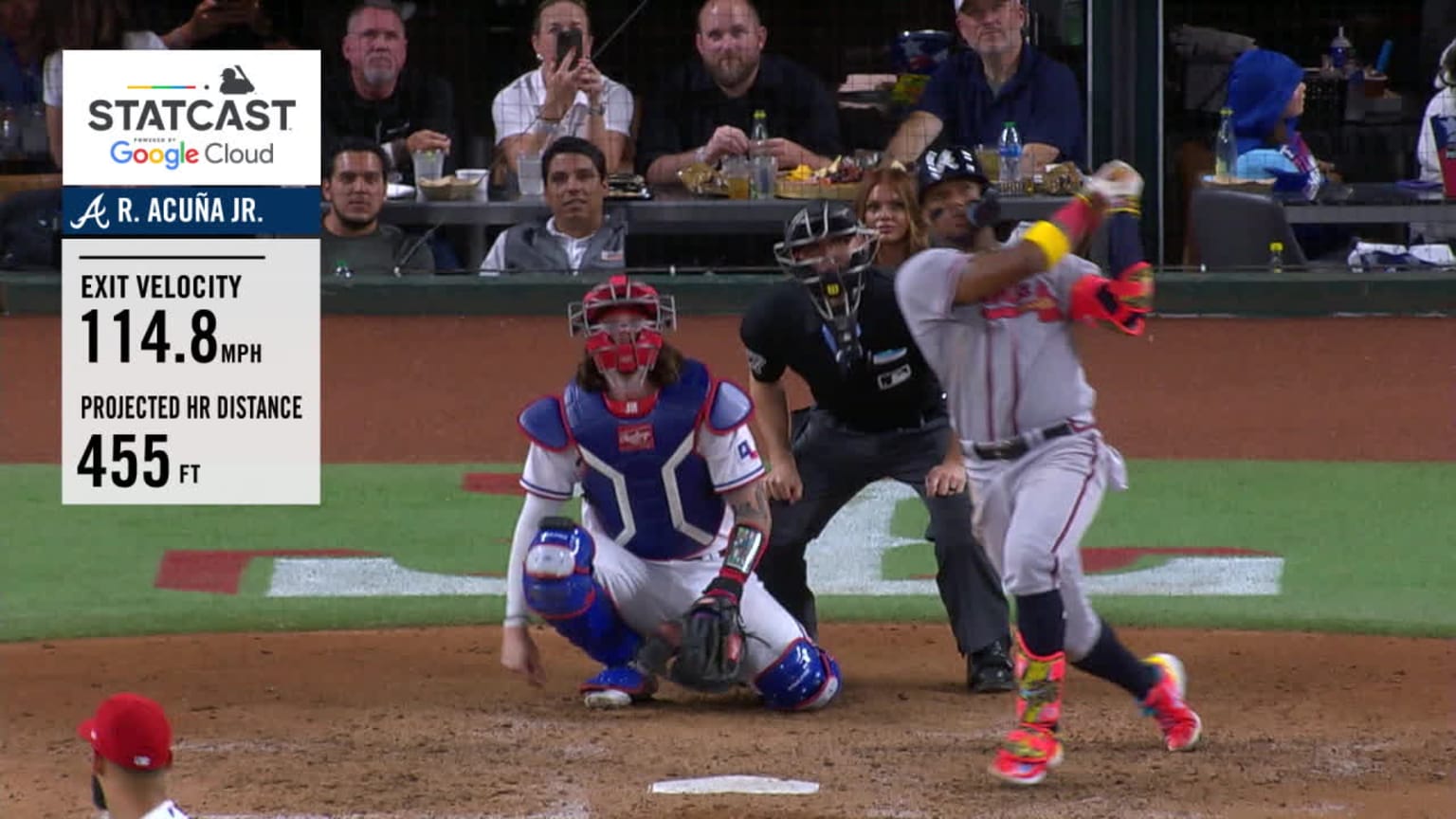 Ronald Acuña Jr. despacha un HR de de 455 pies | 16/05/2023 | Los Twins de Minnesota