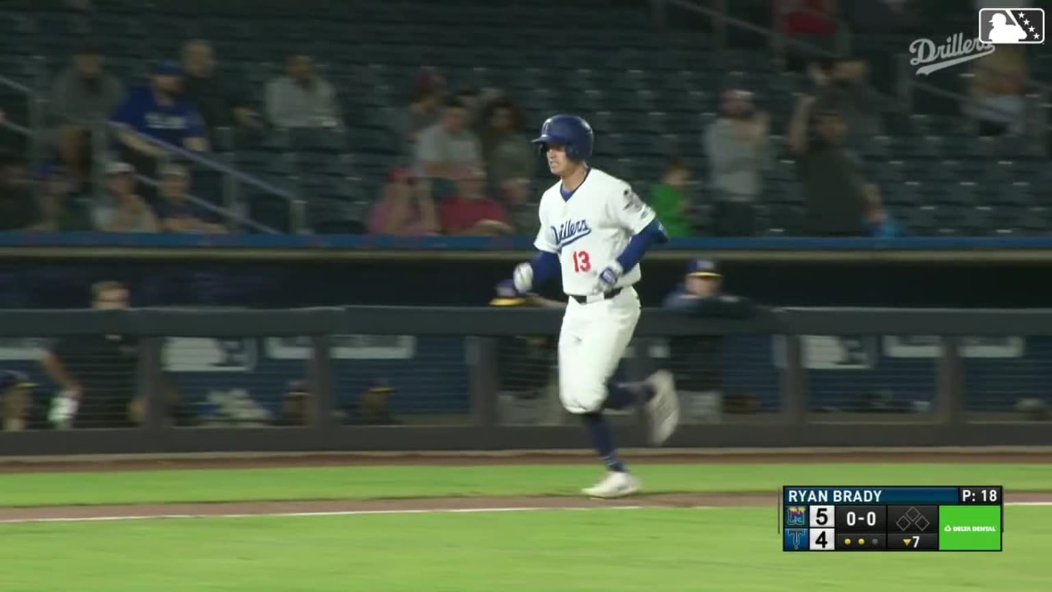 Austin Gauthier's two-run home run | 04/24/2024 | Los Angeles Dodgers