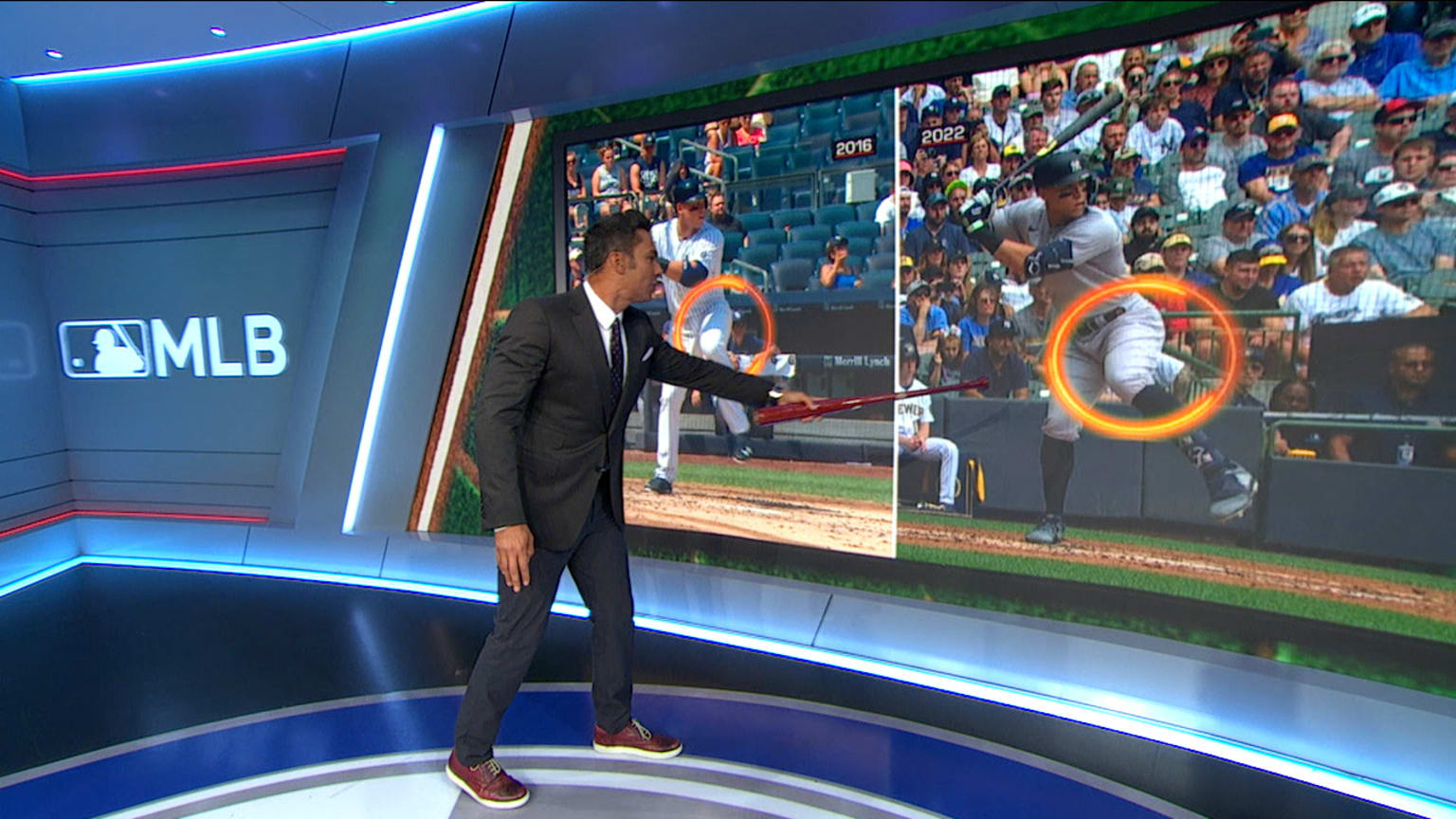 Carlos Pena breaks down Aaron Judge's swing | 09/23/2022 | Seattle Mariners