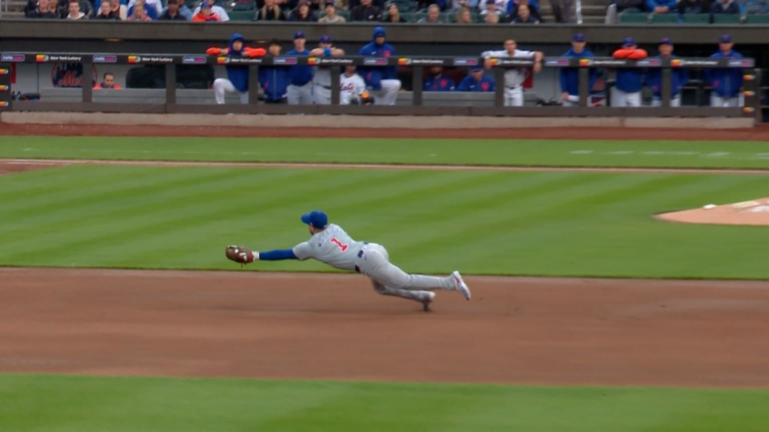 Nick Madrigal makes a diving play | 04/30/2024 | Chicago Cubs