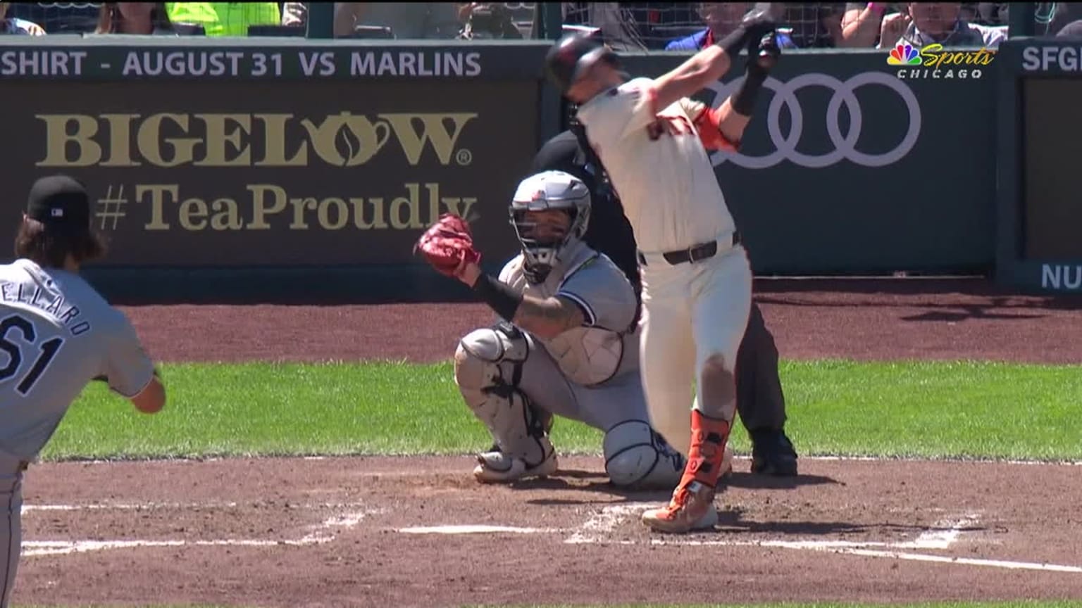 Fraser Ellard poncha a Tyler Fitzgerald | 21/08/2024 | Los White Sox de ...