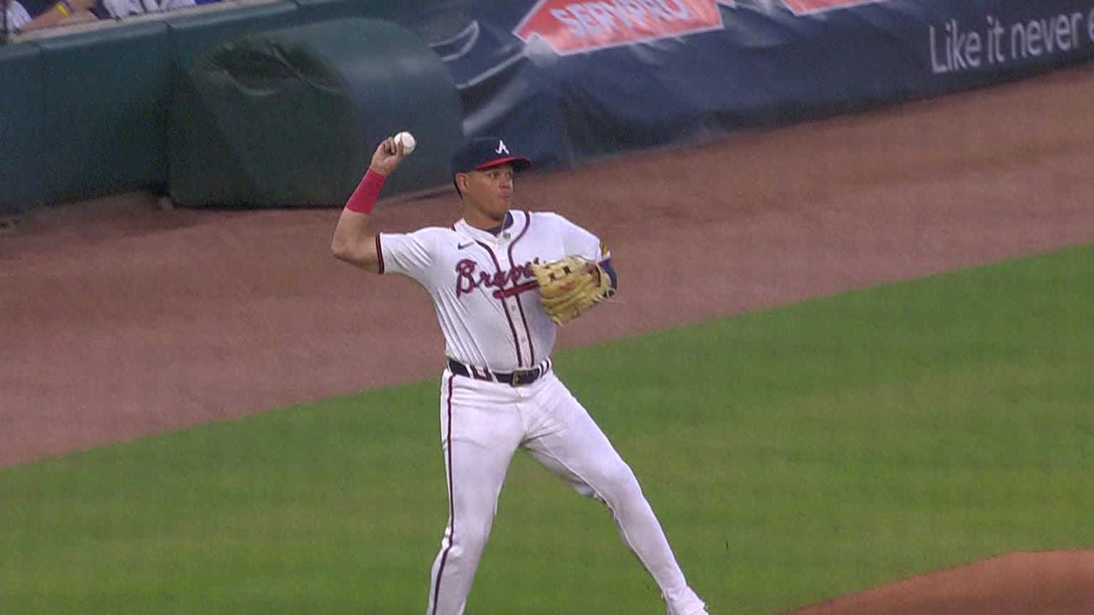 Braves turn a double play after review | 08/21/2024 | Atlanta Braves