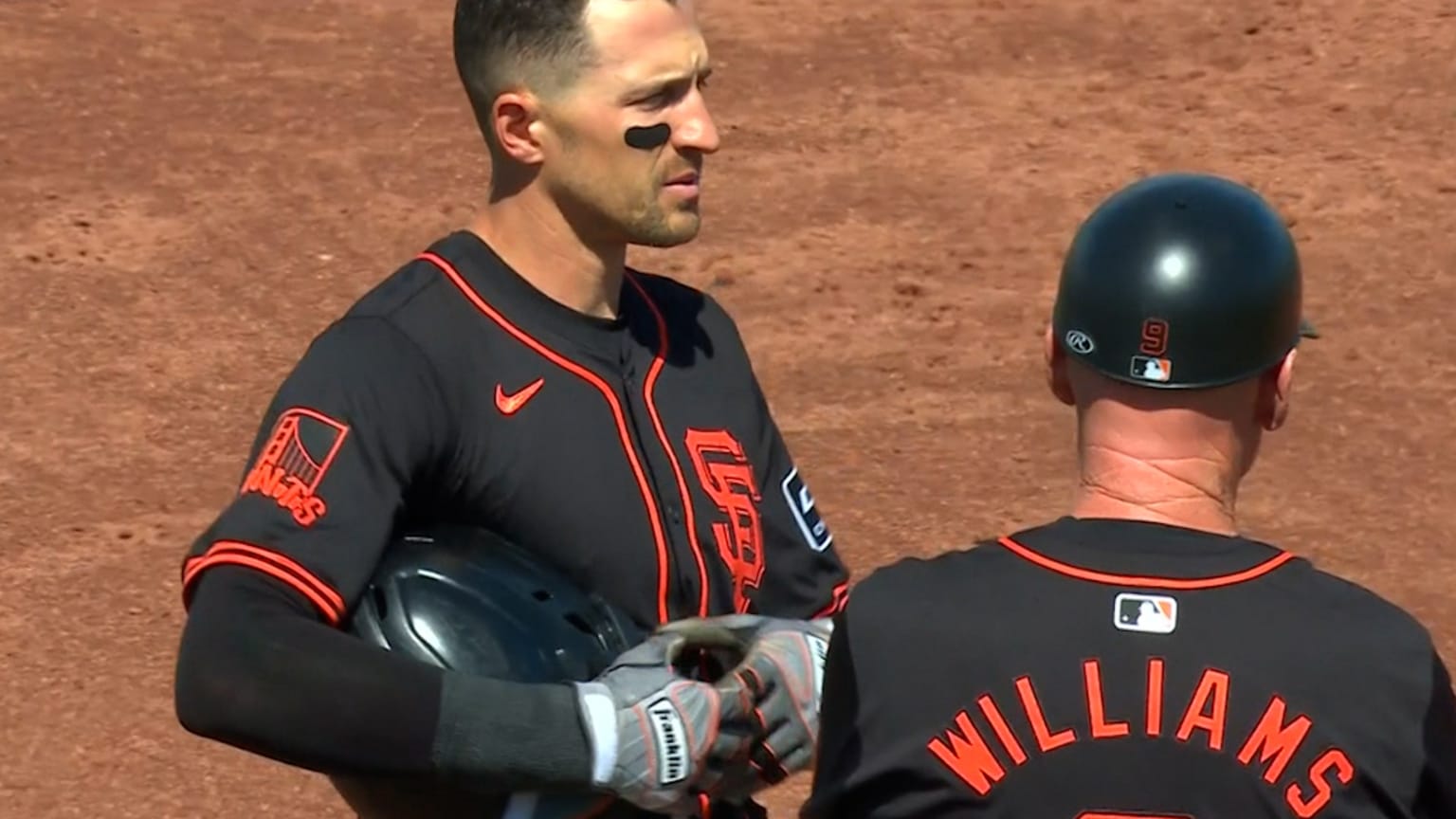 Nick Ahmed knocks an RBI triple to center | 03/16/2024 | San Francisco ...