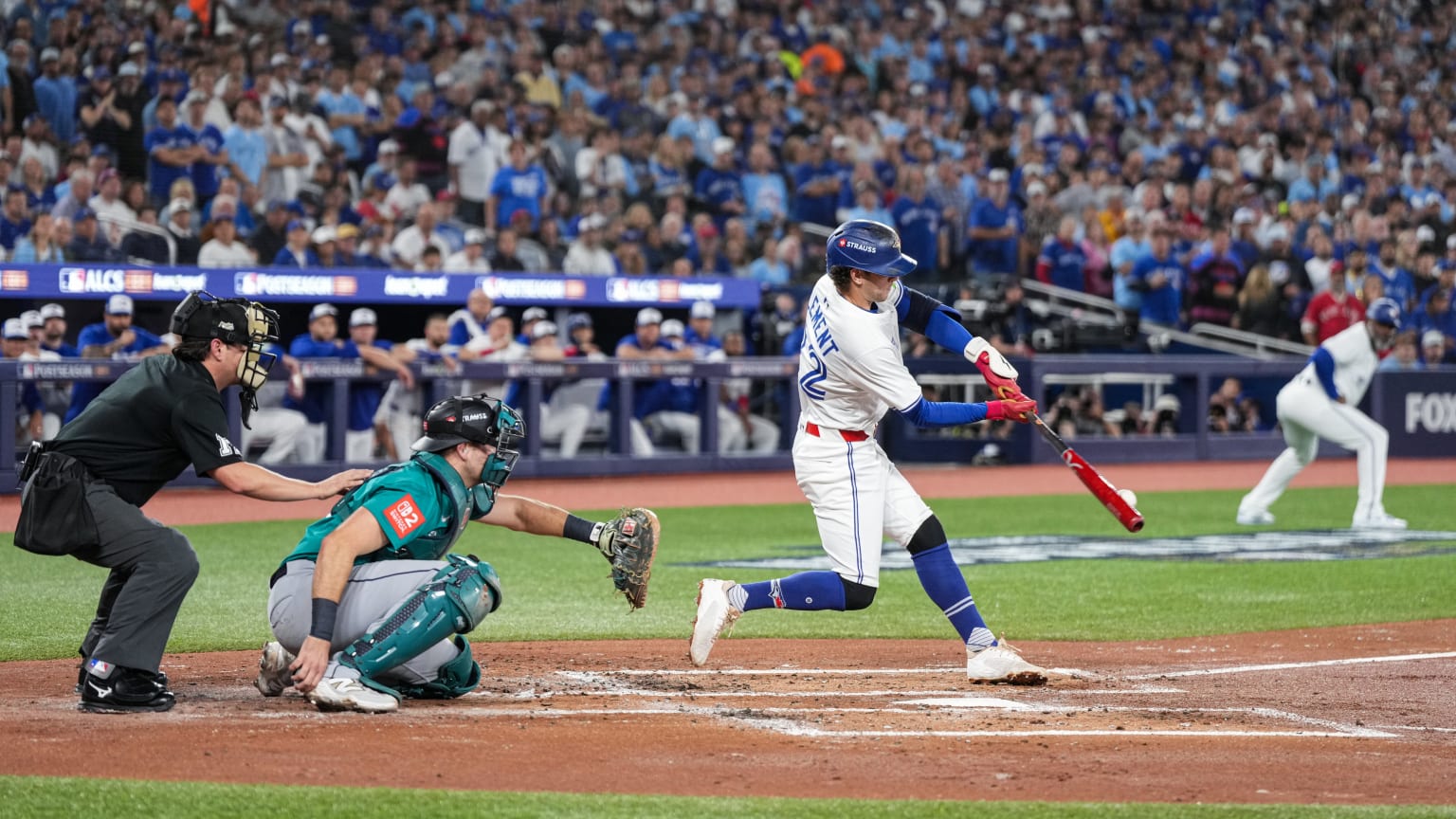 Ernie Clement rips a triple to left | 10/19/2025 | MLB.com