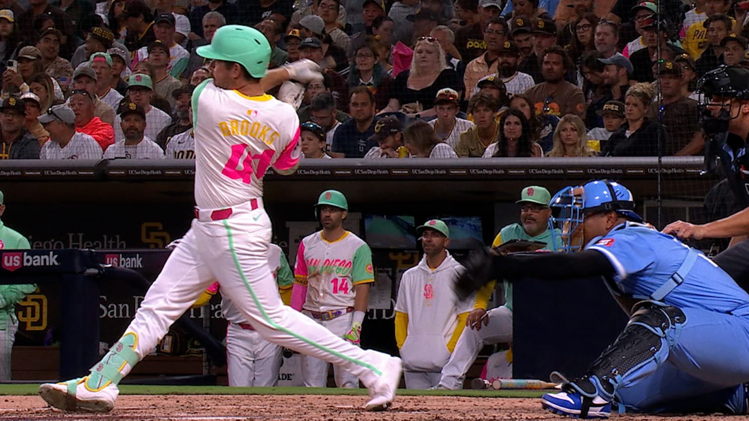 Trenton Brooks' first double at Petco Park | 06/20/2025 | San Diego Padres