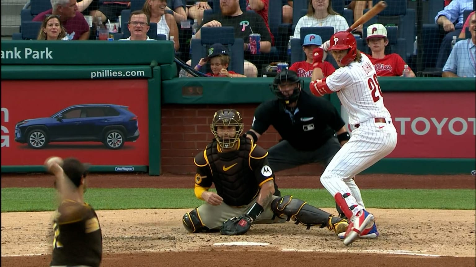Alec Bohm hits RBI double to right-center in the 4th | 07/14/2023 ...