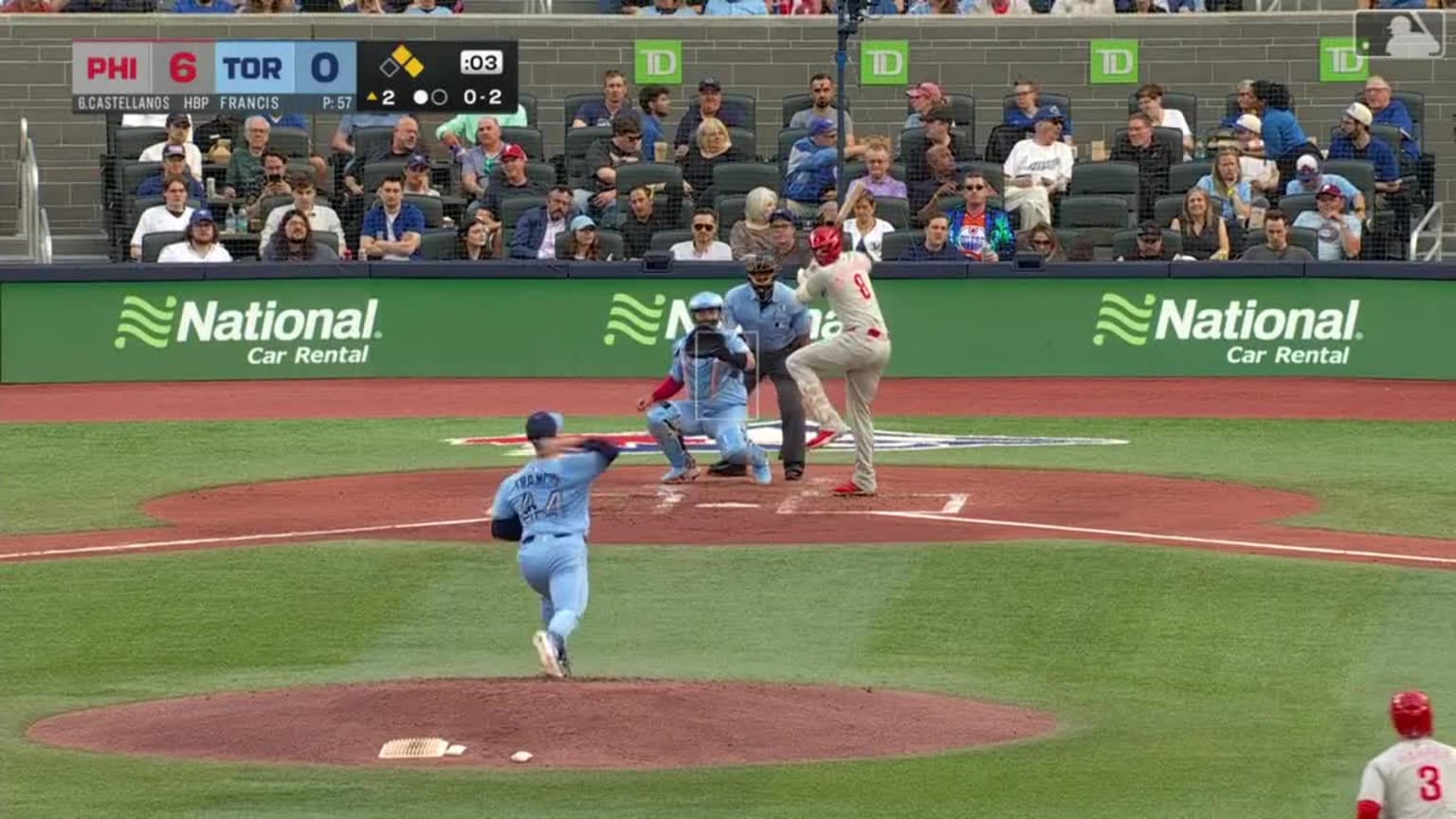 Bryce Harper scores on a throwing error | 06/03/2025 | Philadelphia ...