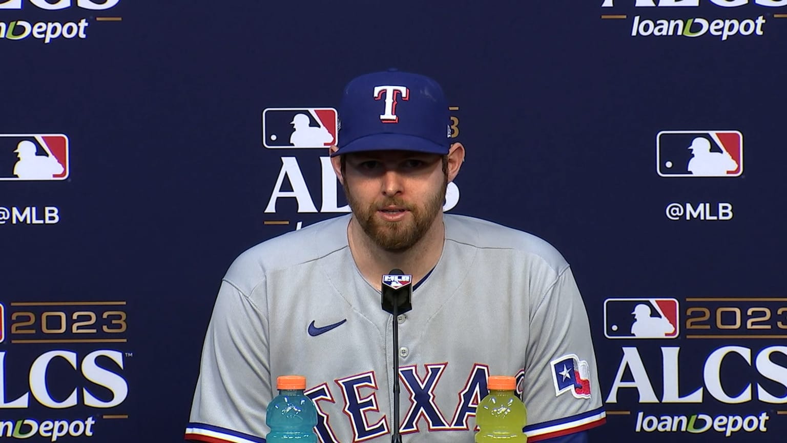 Jordan Montgomery talks about getting Game 1 start | 10/14/2023 | Texas ...