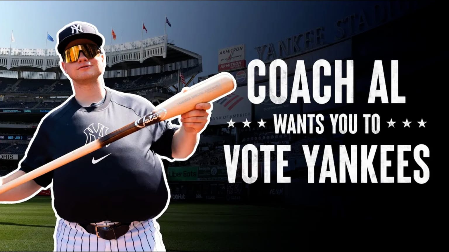 Coach Al Wants You to VOTE YANKEES | 06/12/2024 | New York Yankees