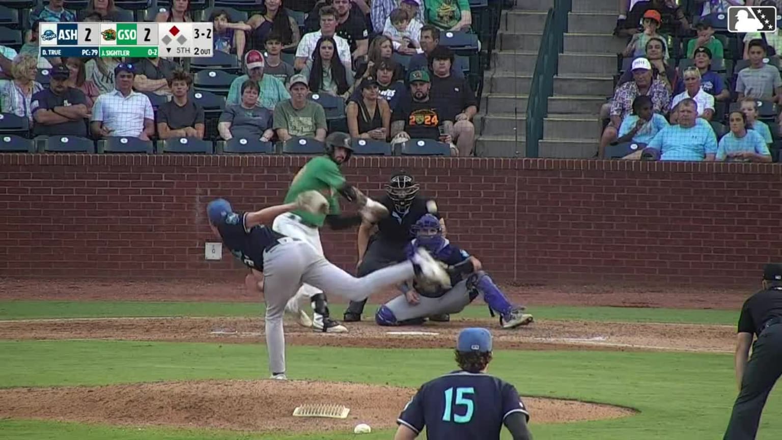 Derek True records his career-high ninth strikeout | 07/28/2024 | MLB.com