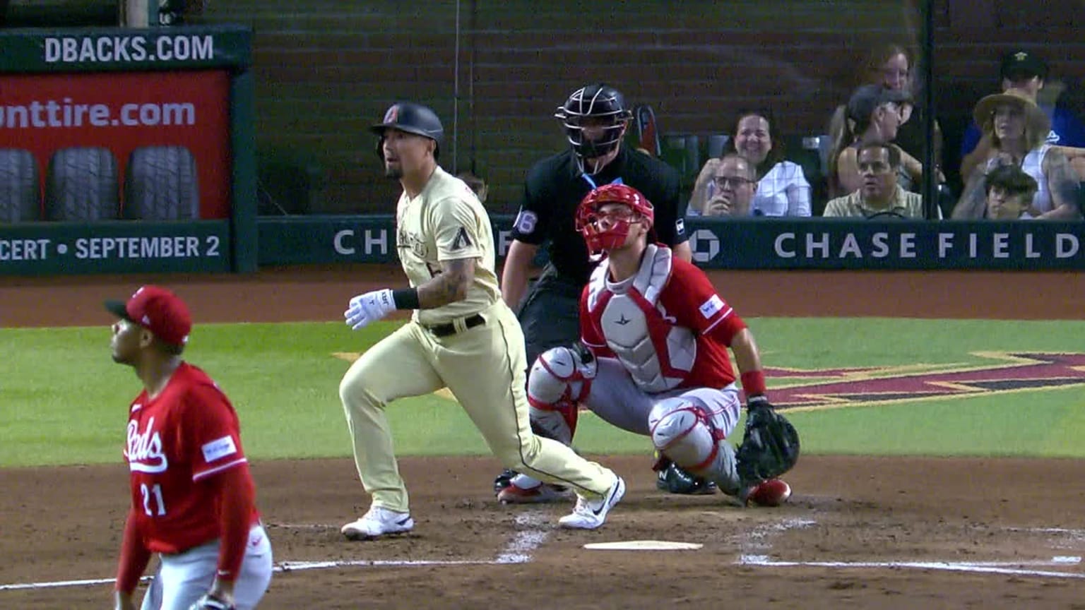 Jace Peterson lines a two-run triple to right field | 08/25/2023 ...
