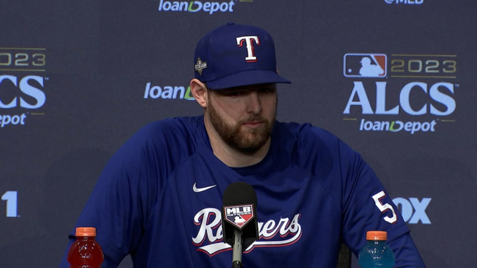 Jordan Montgomery talks starting Game 5 and more | 10/19/2023 | Texas ...