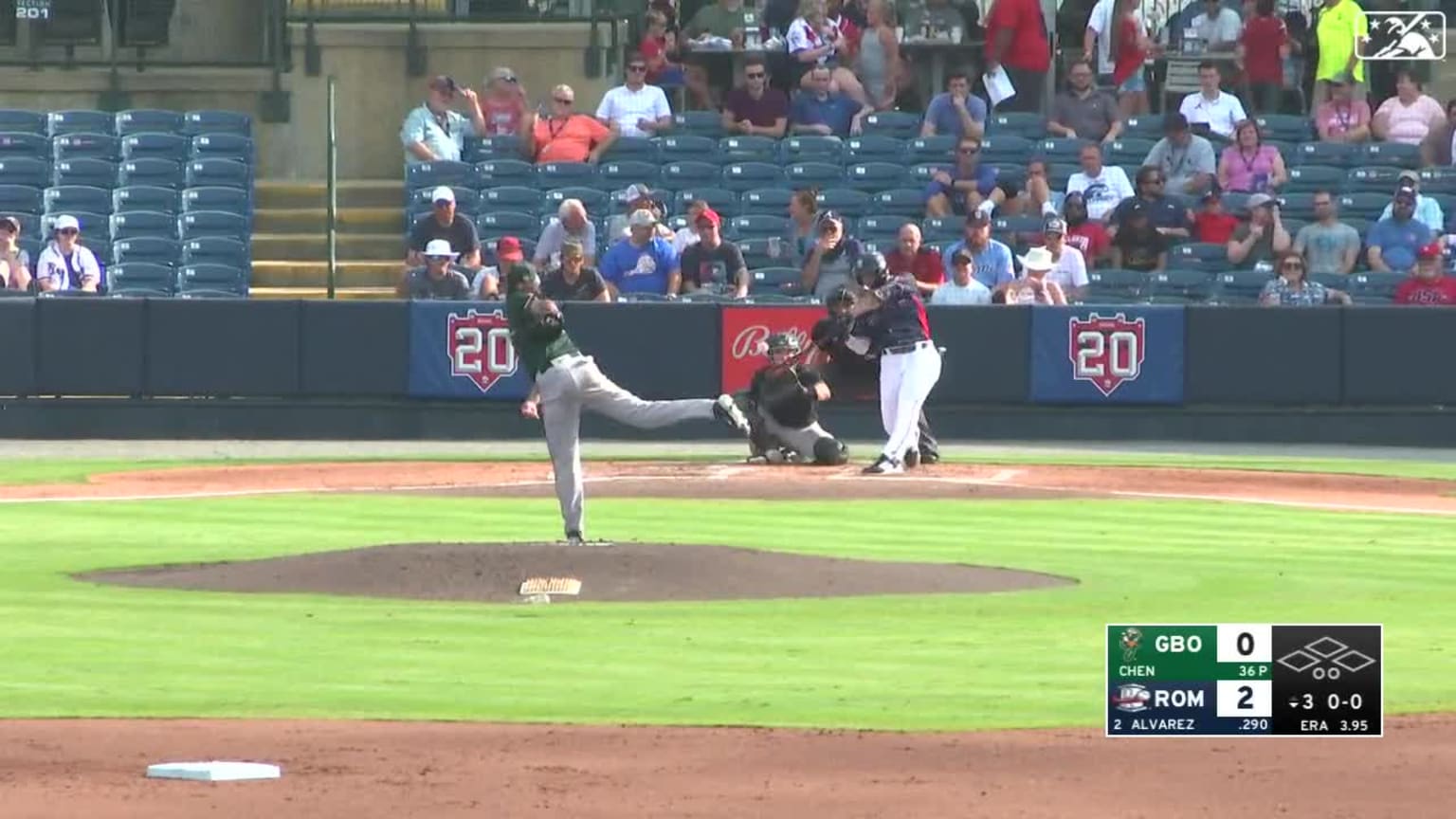 Ignacio Alvarez clubs a solo home run to left-center | 08/26/2023 ...