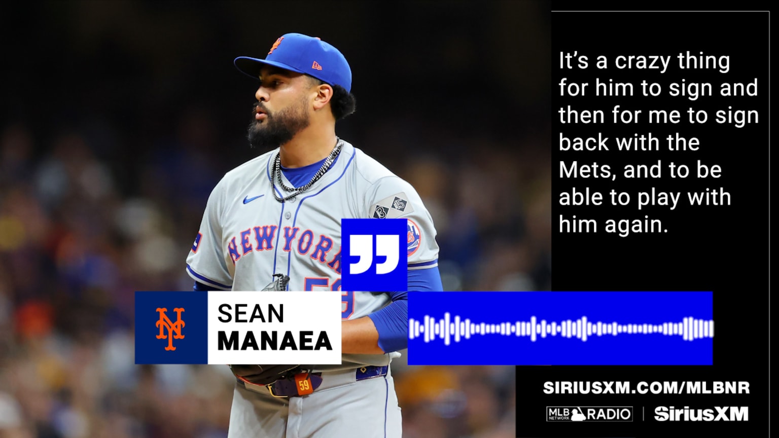 Sean Manaea on Juan Soto, re-signing with the Mets | 01/01/2025 ...