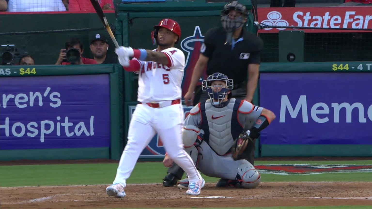 Willie Calhoun pega HR solitario en la 4ta | 27/06/2024 | Los Angels de ...