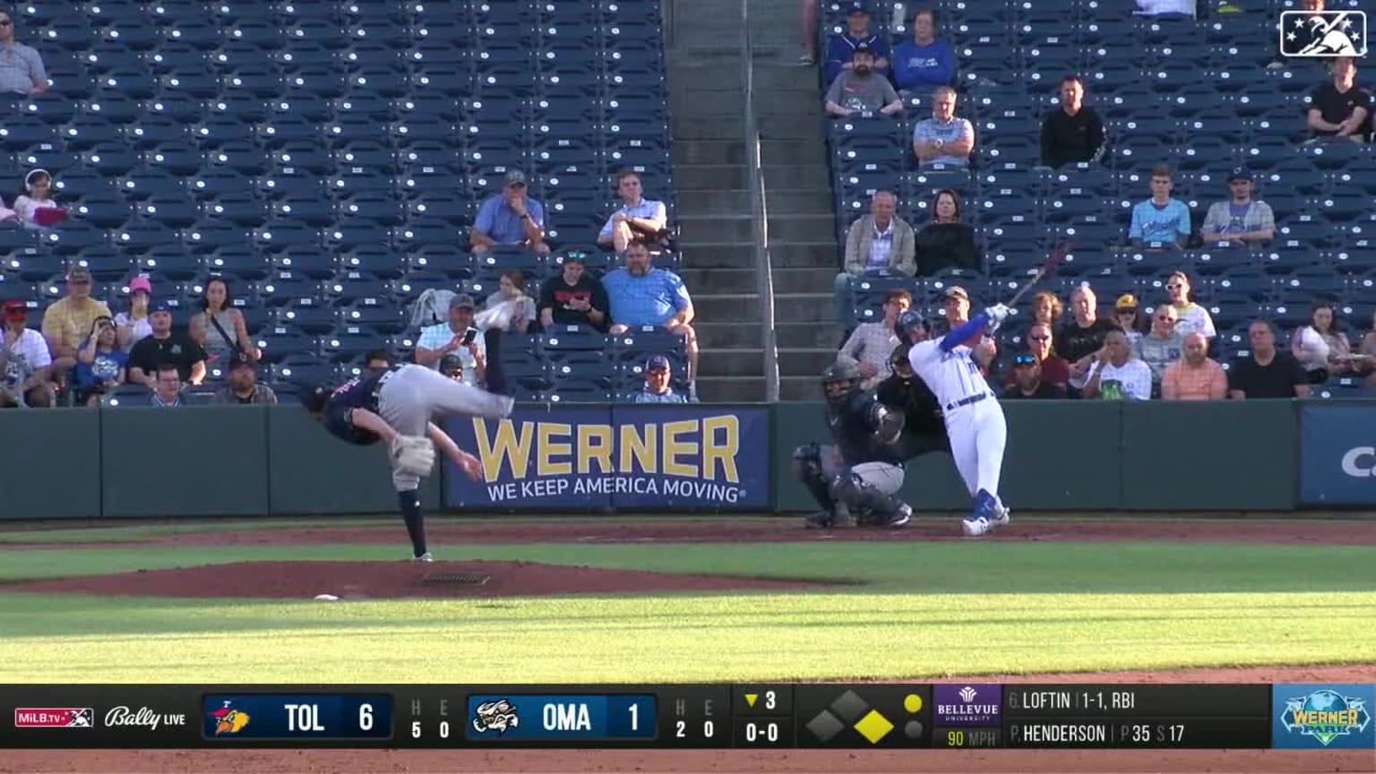 Nick Lofton smokes an RBI double to center field | 05/17/2023 | Kansas ...