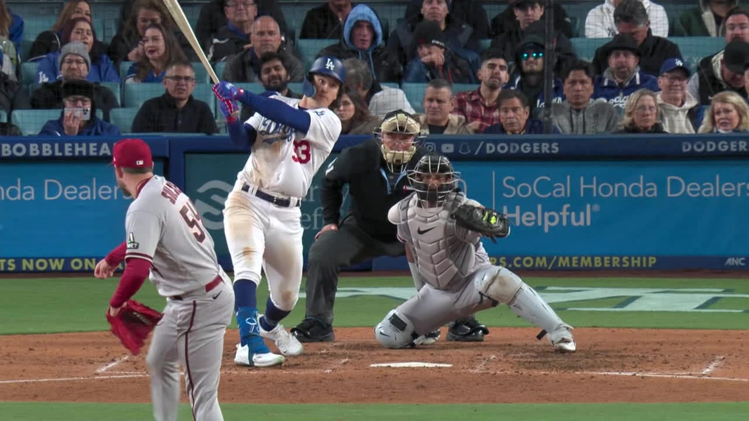 James Outman mashes his first homer at Dodger Stadium | 03/30/2023 ...