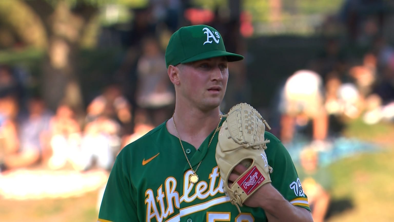 Jack Perkins strikes out Brandon Lowe | 06/16/2026 | Athletics