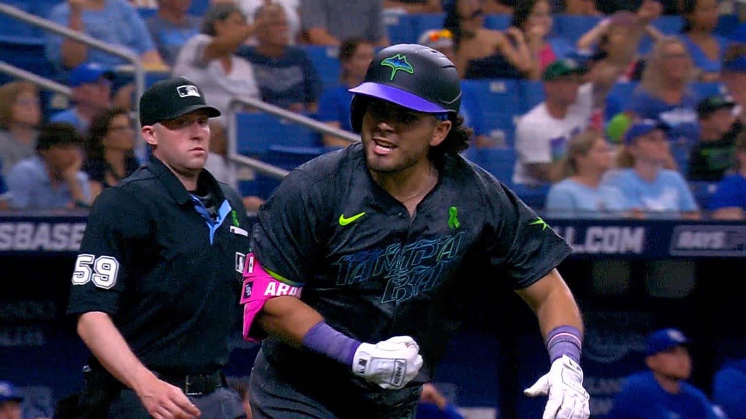 Jonathan Aranda pega HR solitario en la 4ta | 25/05/2024 | Los Rays de ...