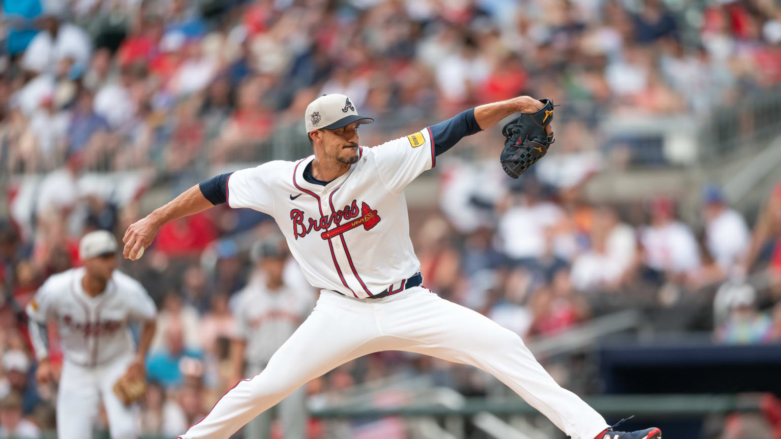 Charlie Morton strikes out Patrick Bailey | 07/04/2024 | Atlanta Braves