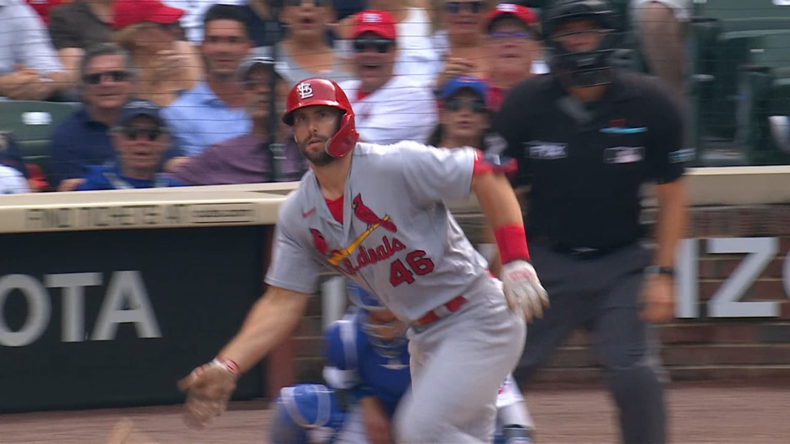 Goldschmidt hits second homer of game, 33rd this year | 08/25/2022 | St ...