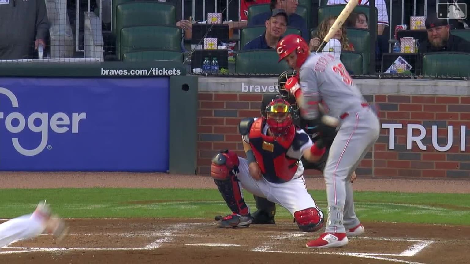 Jonathan India scores on a Tyler Stephenson HBP | 04/11/2023 ...
