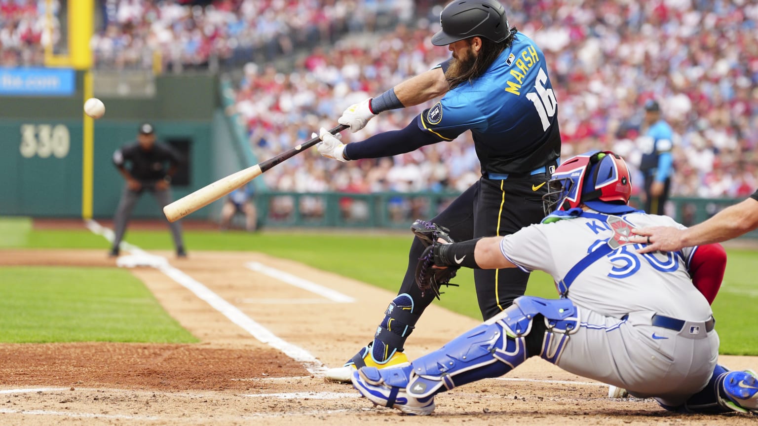 Brandon Marsh's RBI double | 06/13/2025 | Philadelphia Phillies