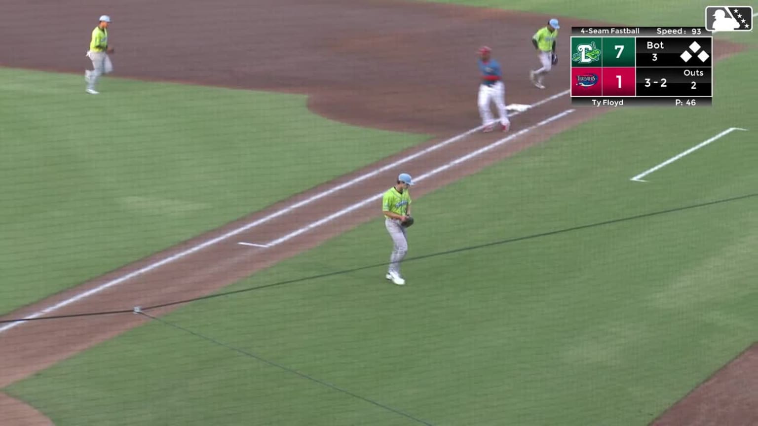 Ty Floyd's sixth strikeout vs. Threshers | 04/11/2025 | Cincinnati Reds