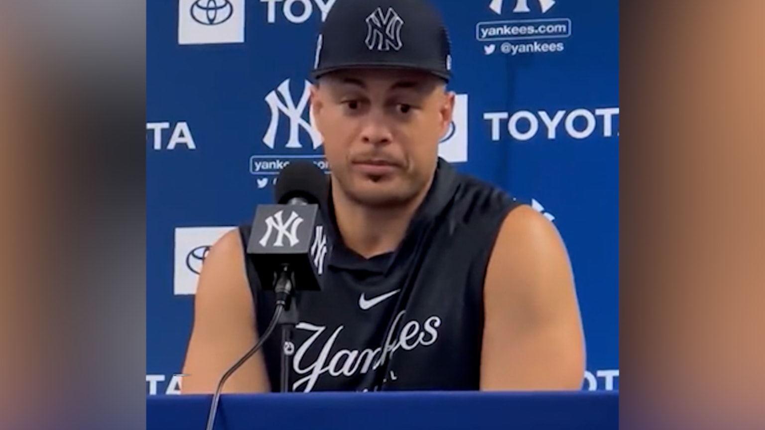 Giancarlo Stanton talks goals, playing DH vs. OF | 02/21/2023 | New ...