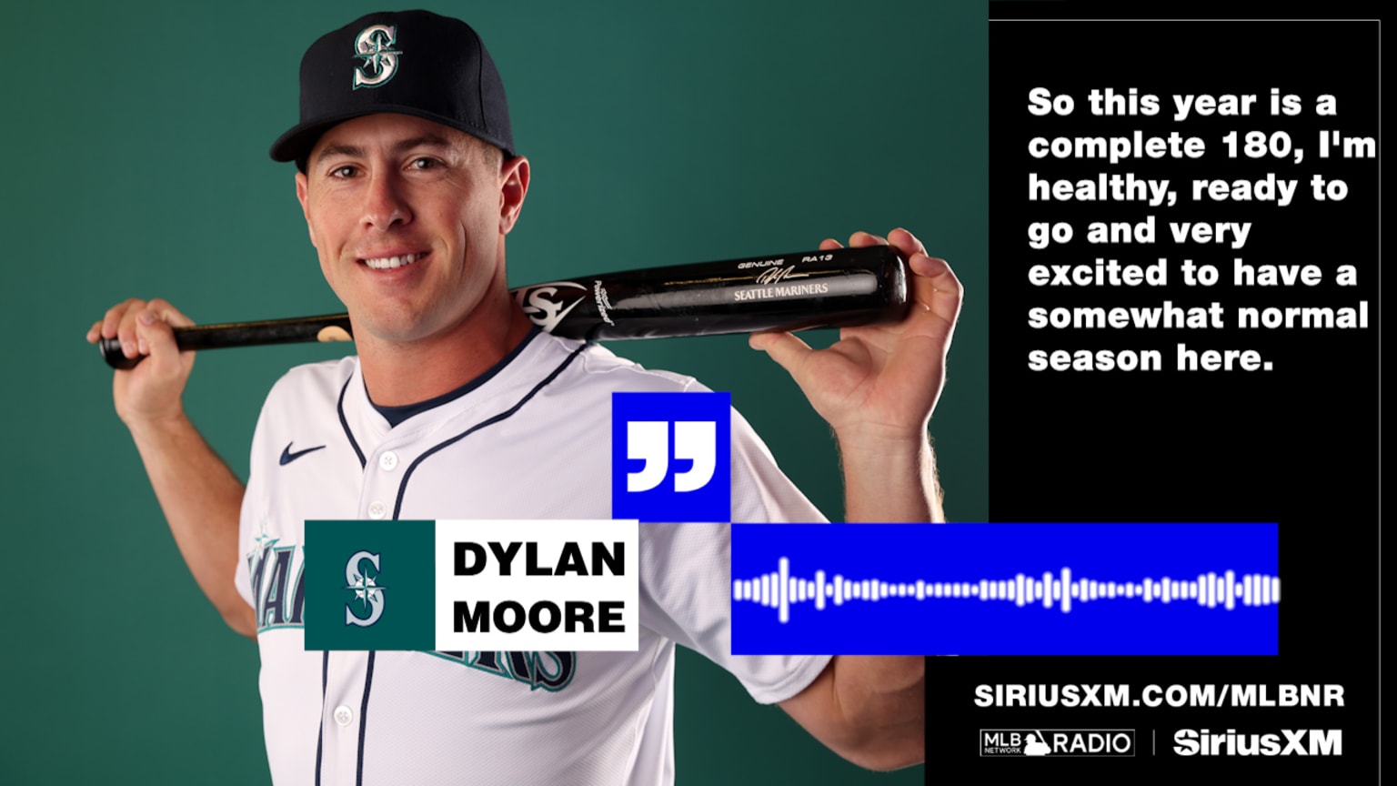 Dylan Moore on health, excitement, more | 03/05/2024 | Seattle Mariners