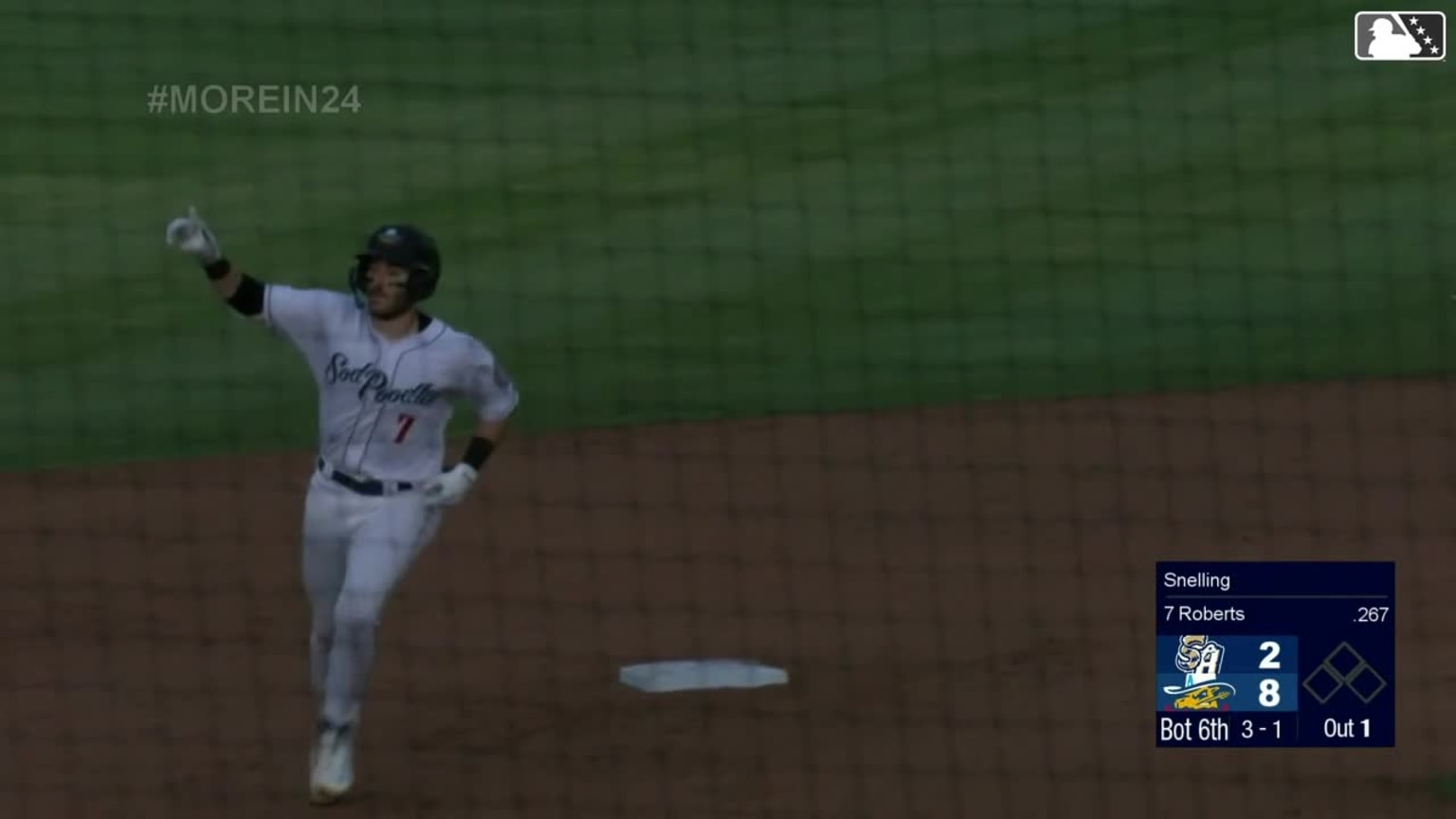 Caleb Roberts' second homer | 06/22/2024 | New York Mets