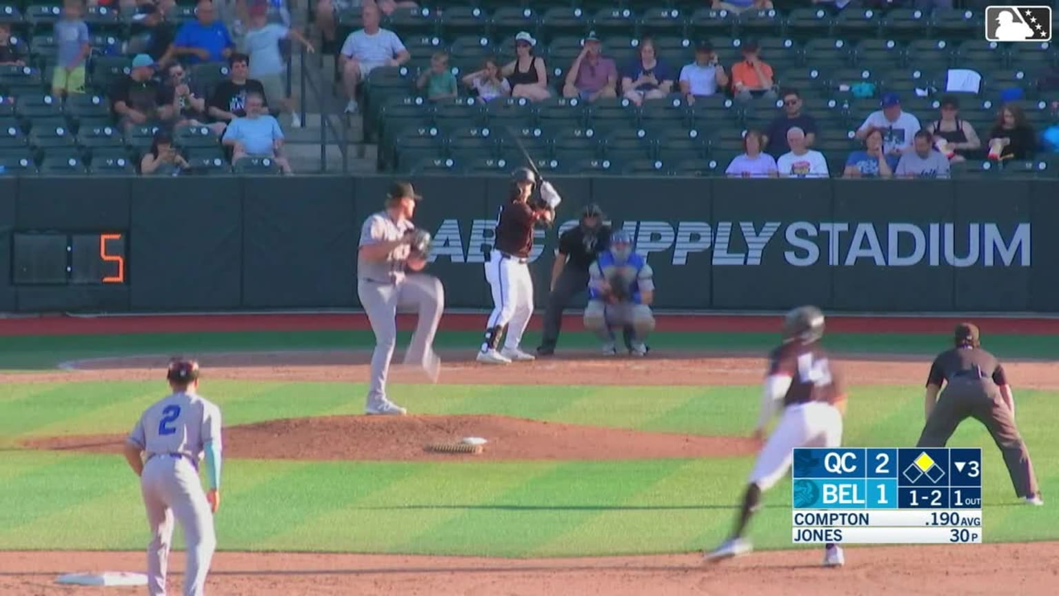 Brandon Compton homers (4) on a fly ball to left field. Jesus Hernandez ...