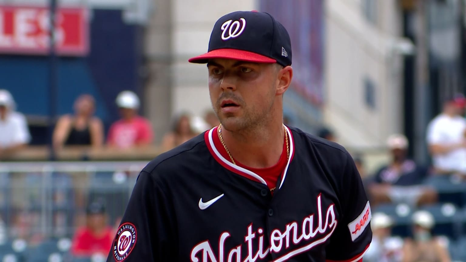 MacKenzie Gore abanica a Bryce Johnson en el 1ro | 20/07/2025 | Los Nationals de Washington