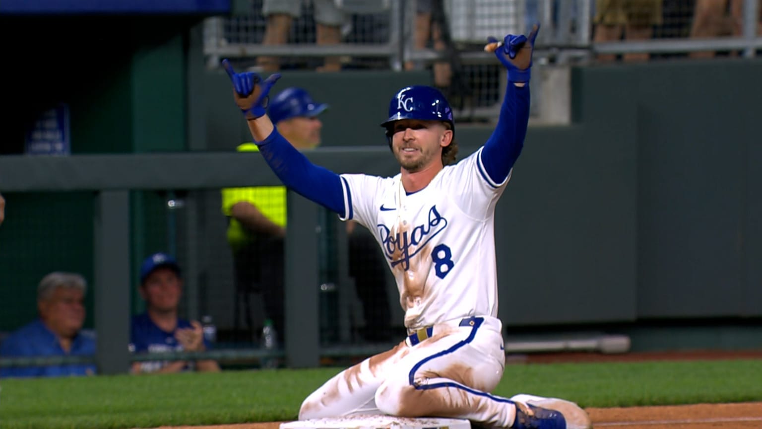 Drew Waters' triple | 04/22/2025 | Kansas City Royals