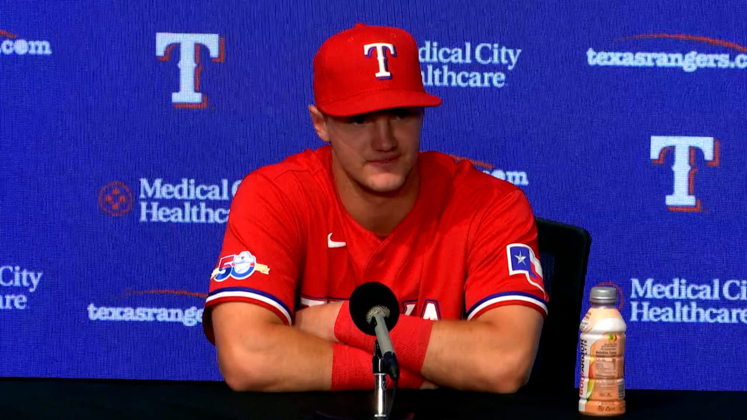 Josh Jung on homering in his first career at-bat | 09/09/2022 | Texas ...