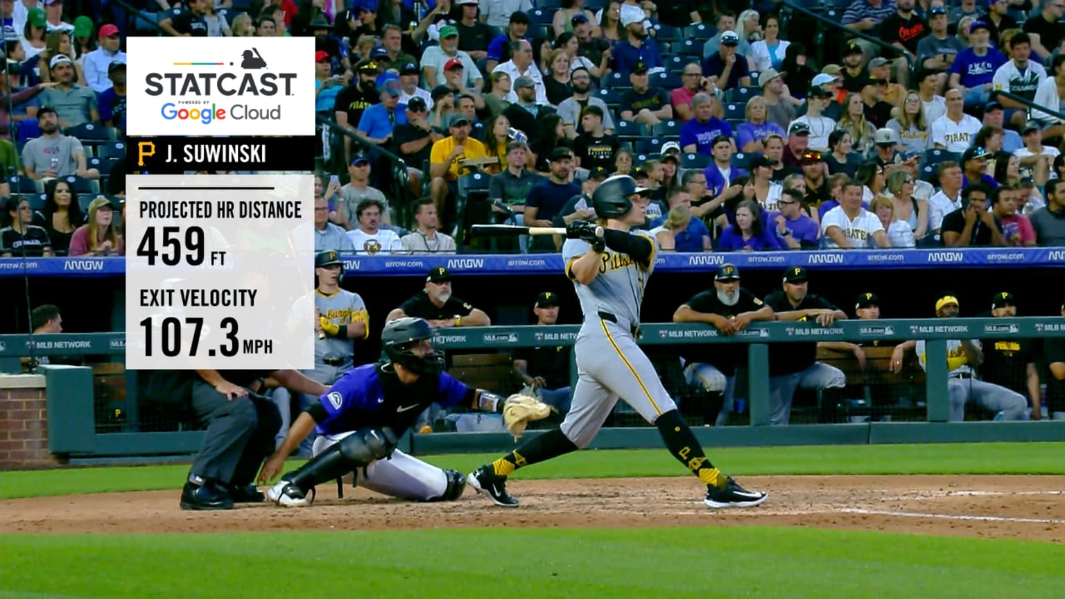 Jack Suwinski crushes a 459-foot home run | 06/14/2024 | Pittsburgh Pirates