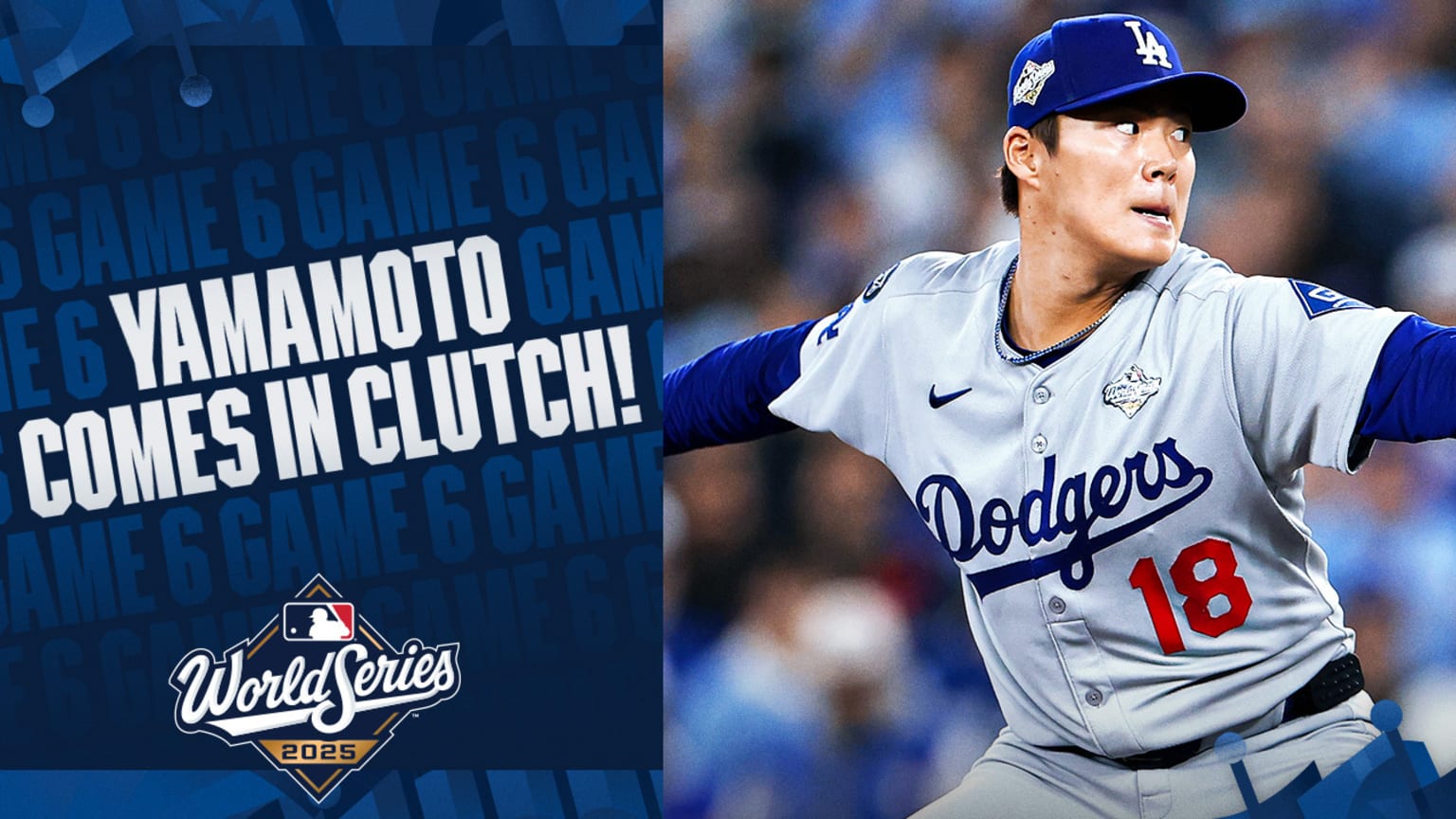 Yoshinobu Yamamoto K's six in dominant Game 6 win | 10/31/2025 | Los ...