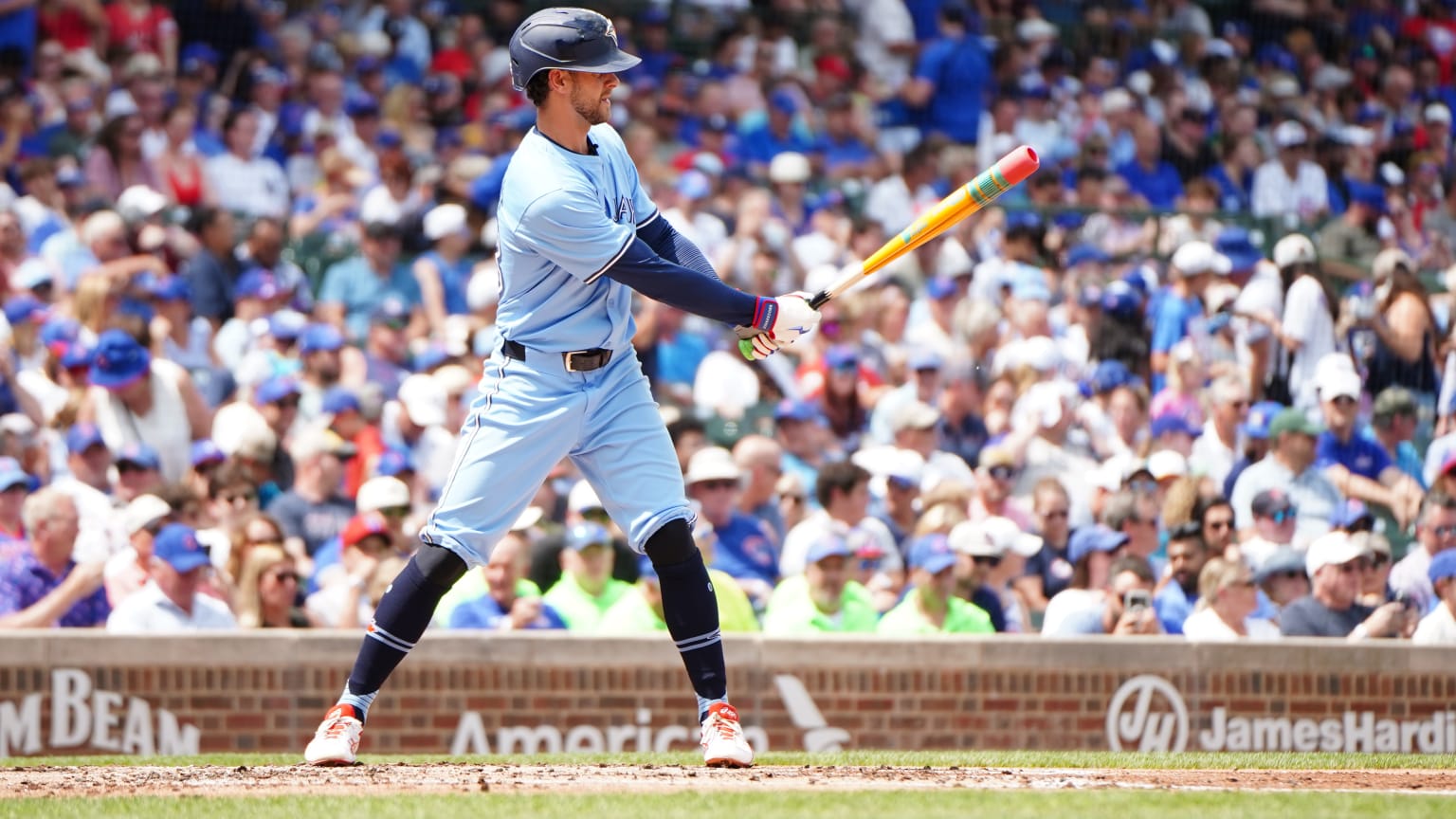 Ernie Clement lines a hit with pencil bat | 08/16/2024 | Toronto Blue Jays