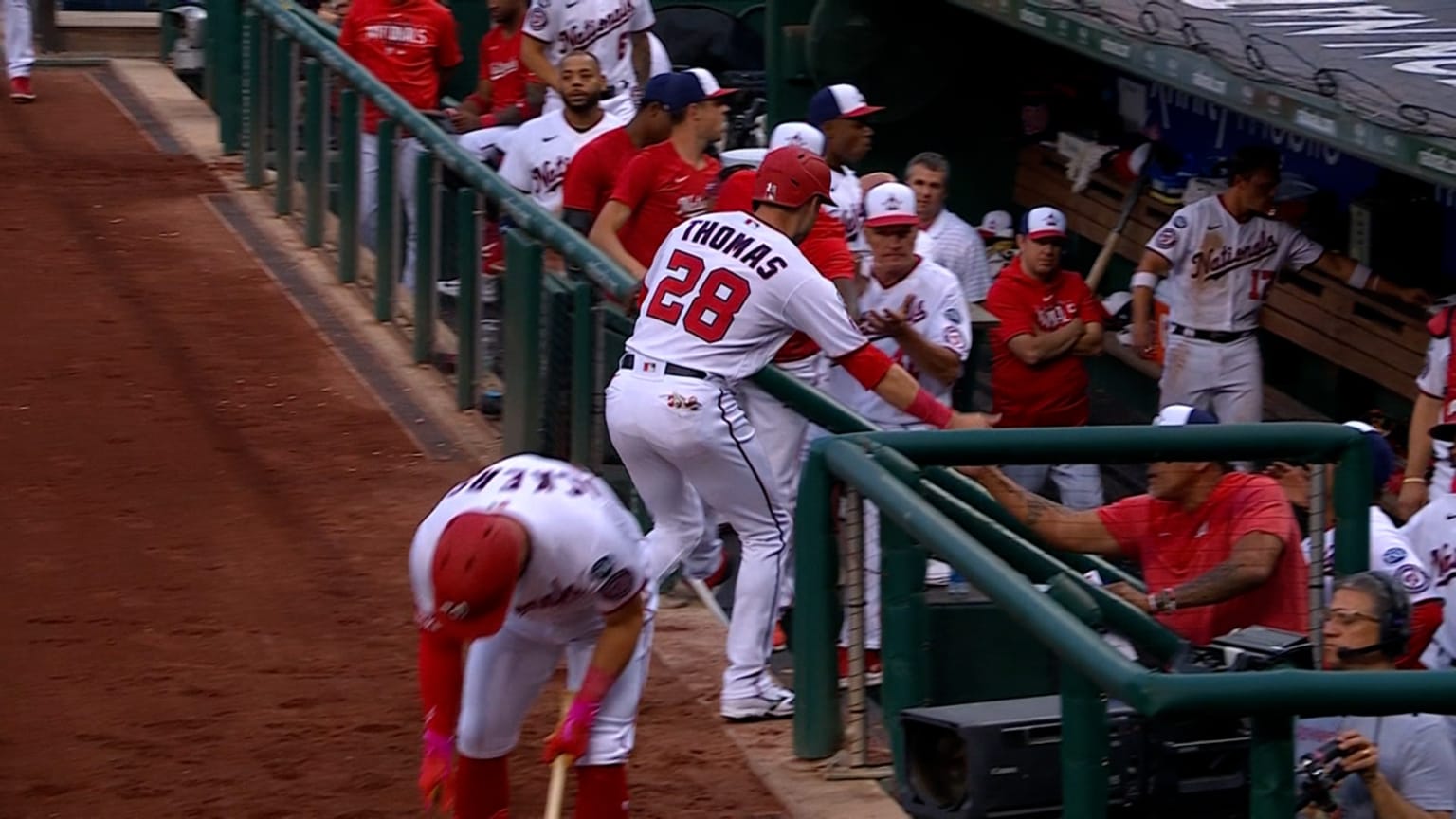 Lane Thomas scores on double play | 06/07/2023 | Washington Nationals