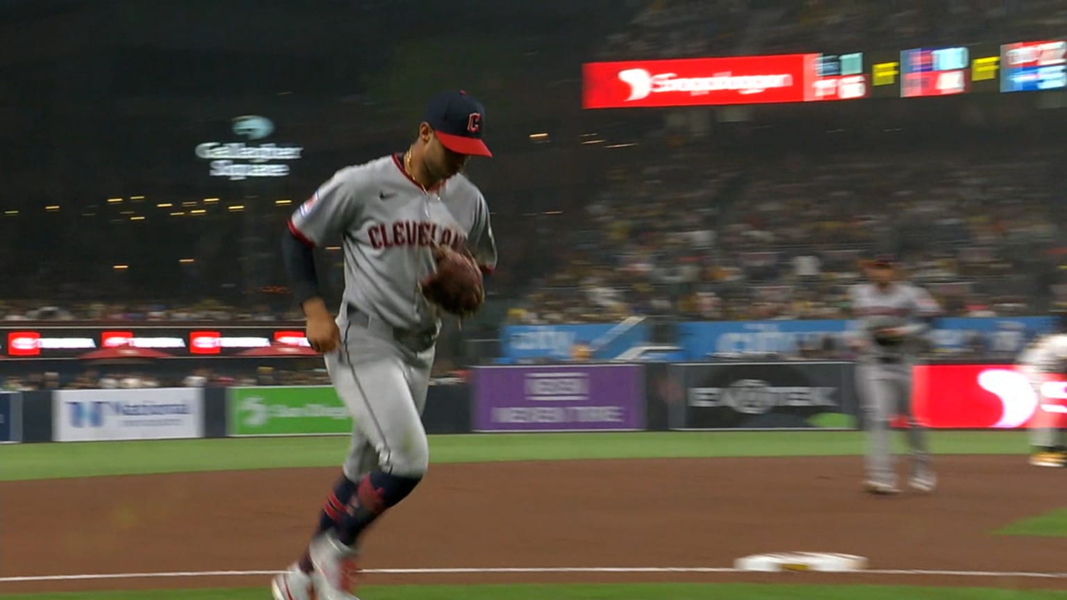 Brayan Rocchio's diving play | 03/31/2025 | Cleveland Guardians