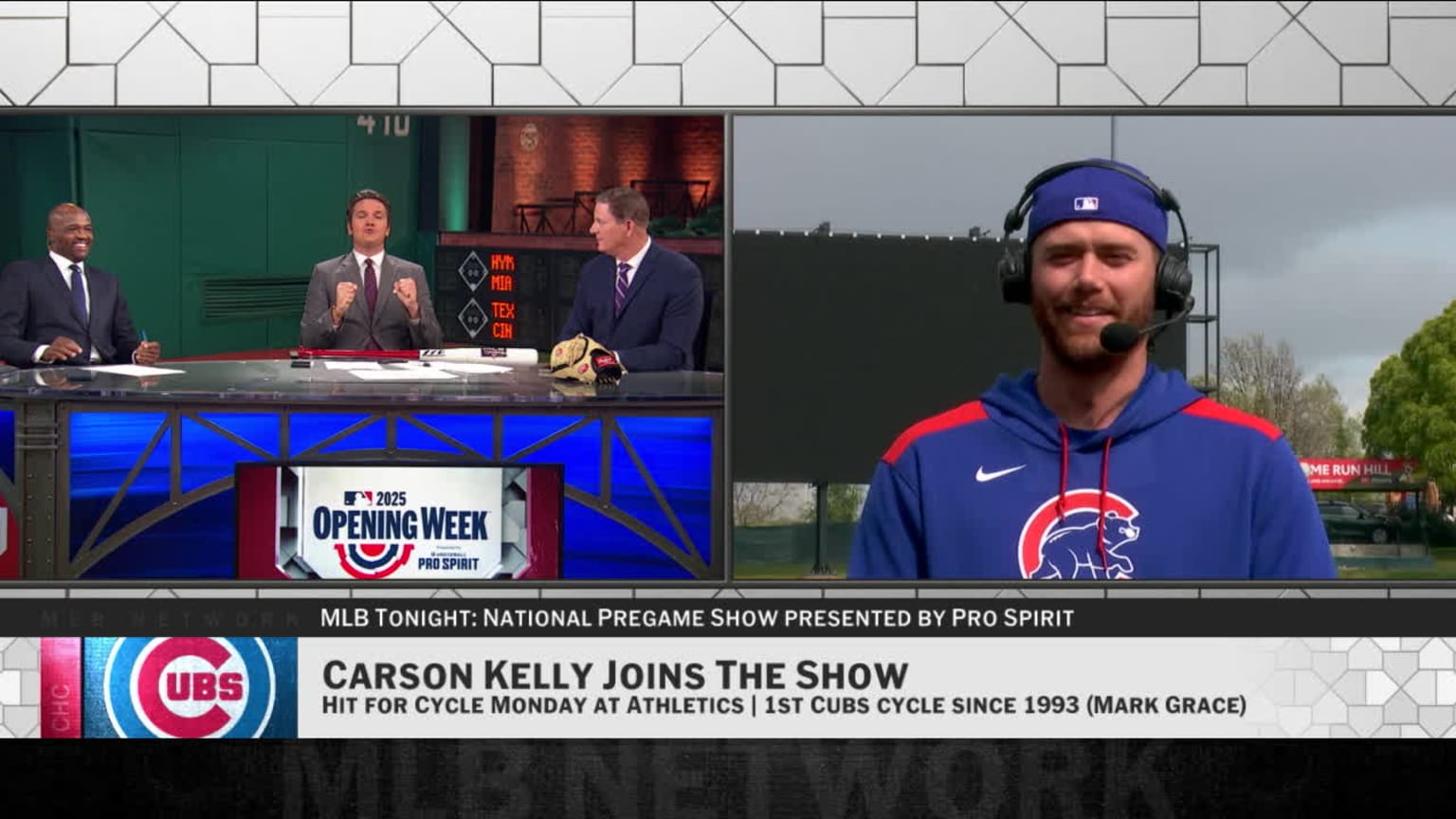 Carson Kelly discusses hitting for the cycle | 04/01/2025 | MLB.com