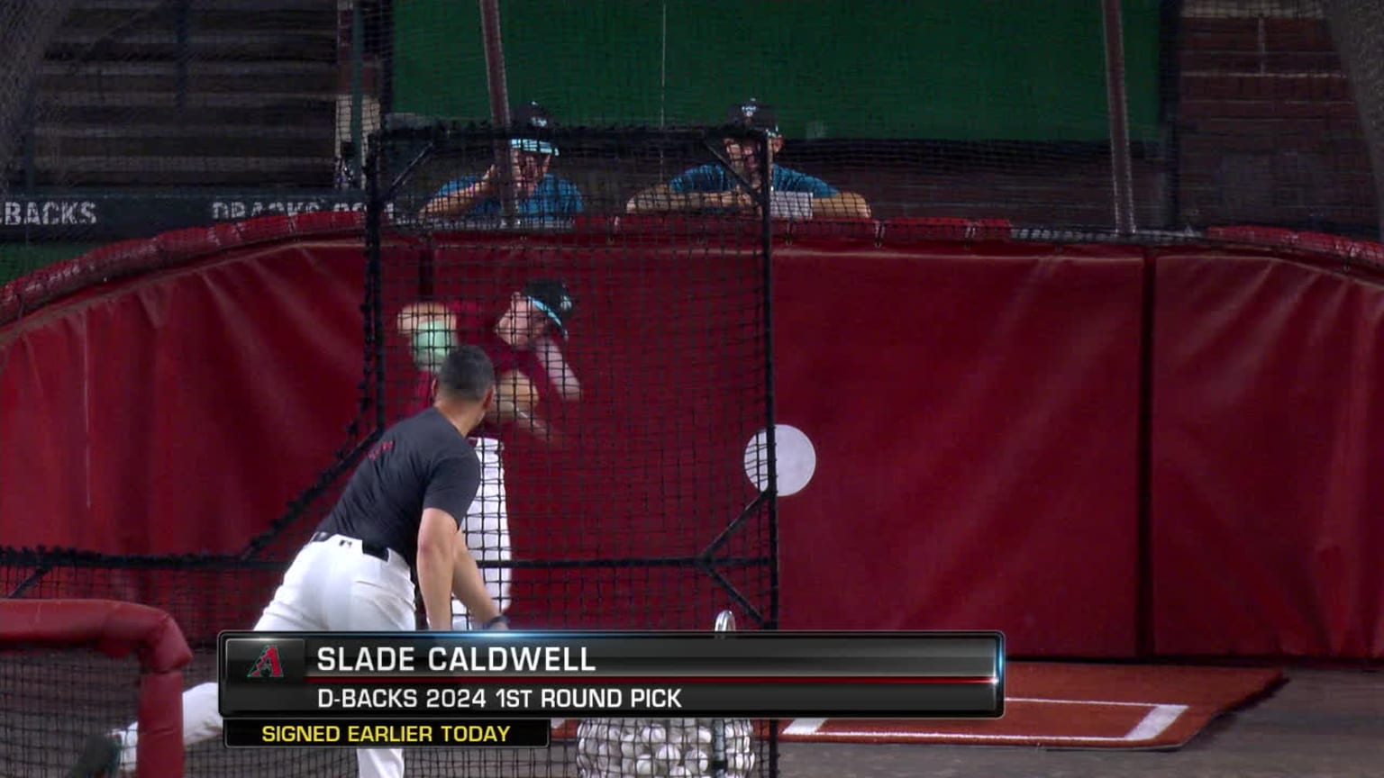 Slade Caldwell appears at Chase Field | 07/27/2024 | Arizona Diamondbacks