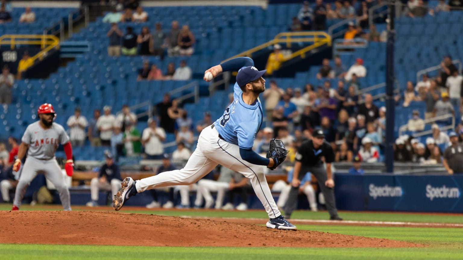 Colin Poche K's Aaron Hicks in the 9th | 04/18/2024 | Tampa Bay Rays